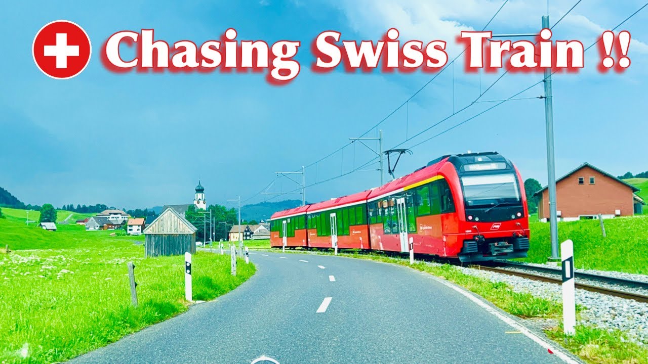 🇨🇭Appenzeller Bahn ! Chasing Swiss Train in Appenzell , Switzerland ...