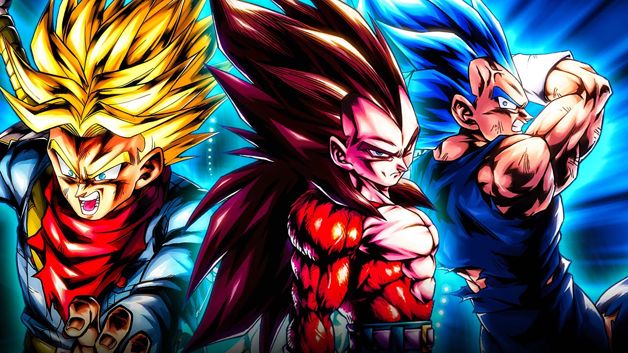 ¿EXISTE EL EQUIPO de LINAJE de VEGETA? TRUNKS SSJ2, SSJ4 DUALES y BLUE ...