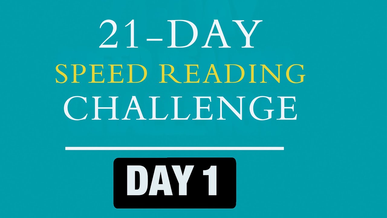 21 Days To Become A SUPER Fast Reader - YouTube