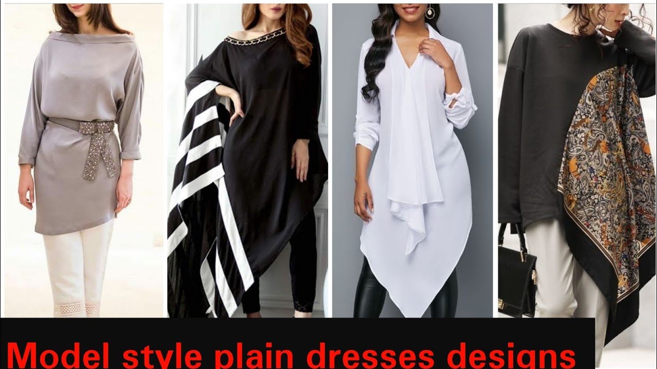 Most demanding and popular plain dresses || model dresses designs ...