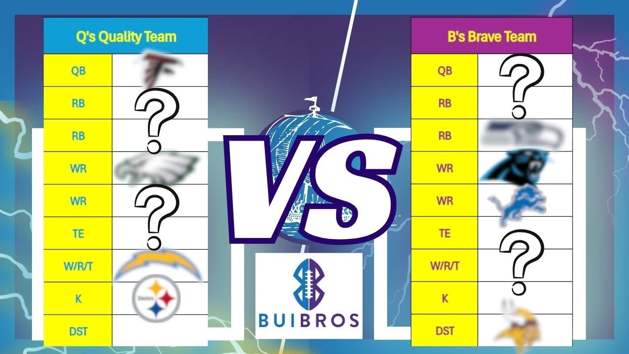 PPR Fantasy Football Team RANDOMIZER - BuiBros Football Podcast - YouTube