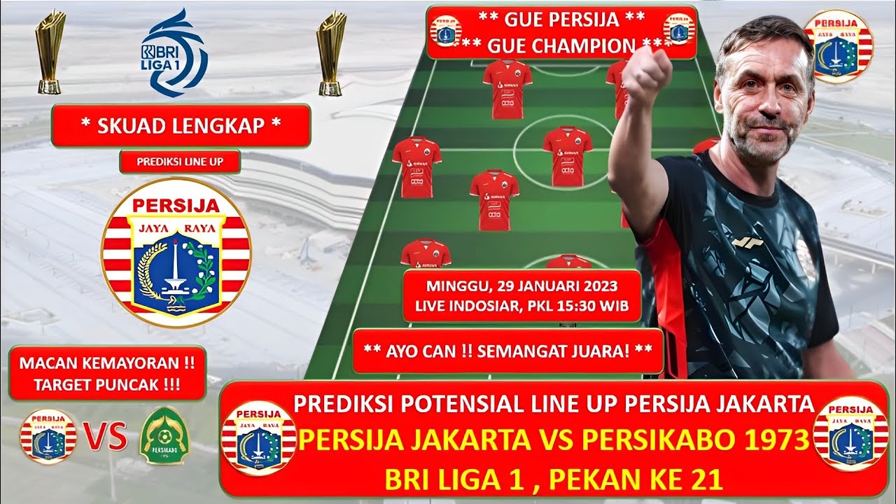 PERSIJA VS PERSIKABO, Prediksi Line Up PERSIJA JAKARTA ~ THOMAS DOLL ...