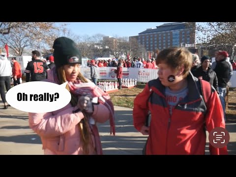 Trolling at Ohio State vs Michigan college gameday! - YouTube