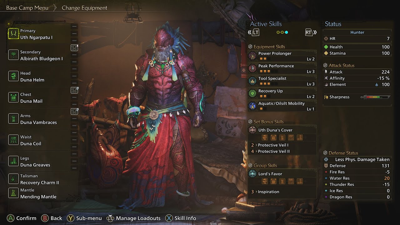 Monster Hunter Wilds, 4K. Farming Uth Duna. Crafted Armor Set. - YouTube