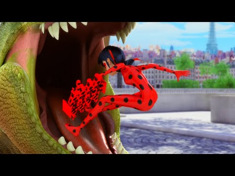 Miraculous Ladybug eaten by T-rex