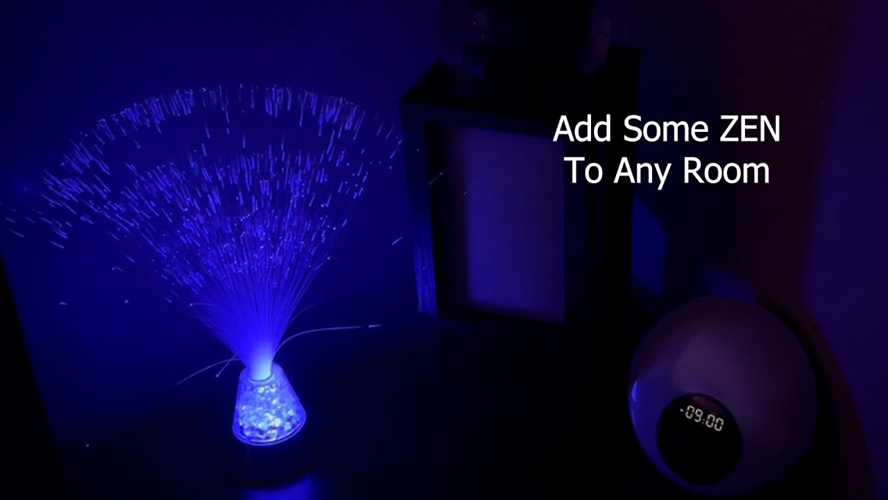 Color Changing Fiber Optic Interior Design Lamp - YouTube