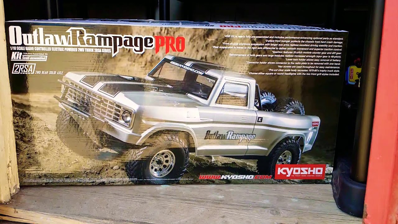 Kyosho Outlaw Rampage Pro Kit Unboxing Kyosho Wednesday - YouTube