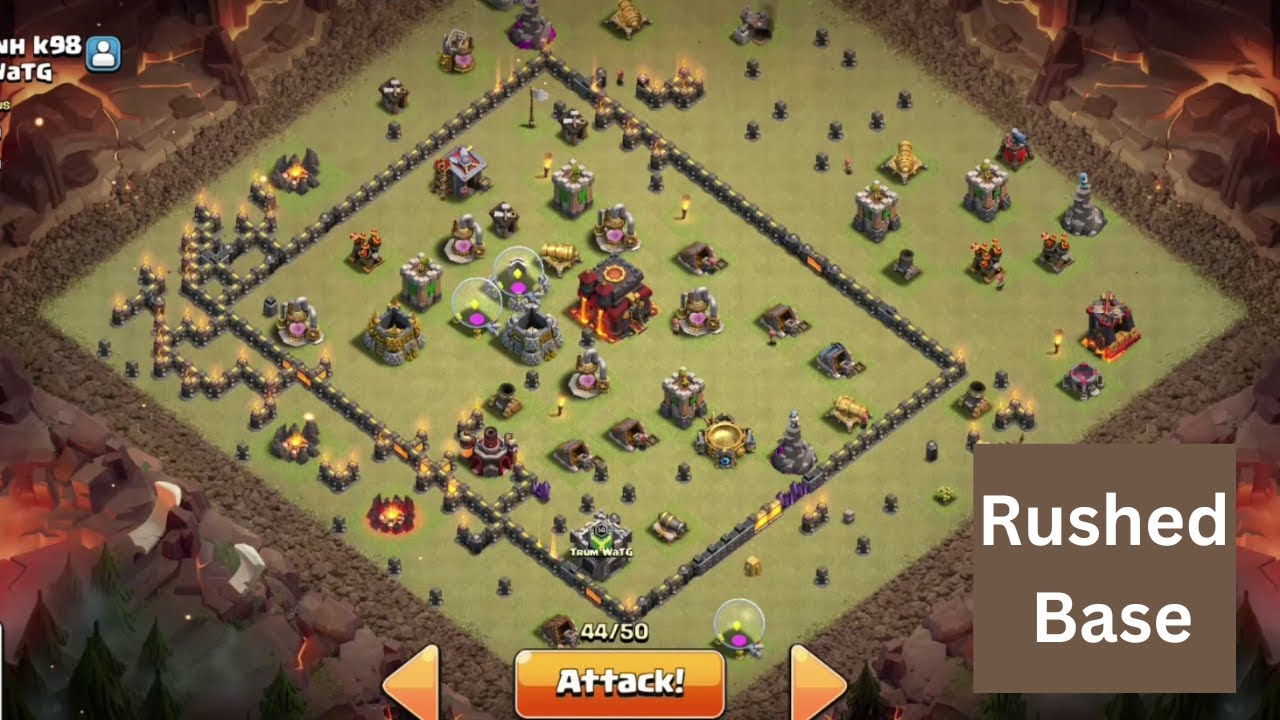 How to 3 Star Rushed Bases in Clash of Clans #coc - YouTube