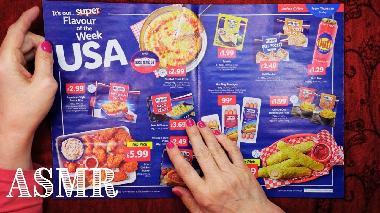 ASMR | USA Week at Lidl! Gum & Whispers Sales Circular Browse & Chat ...