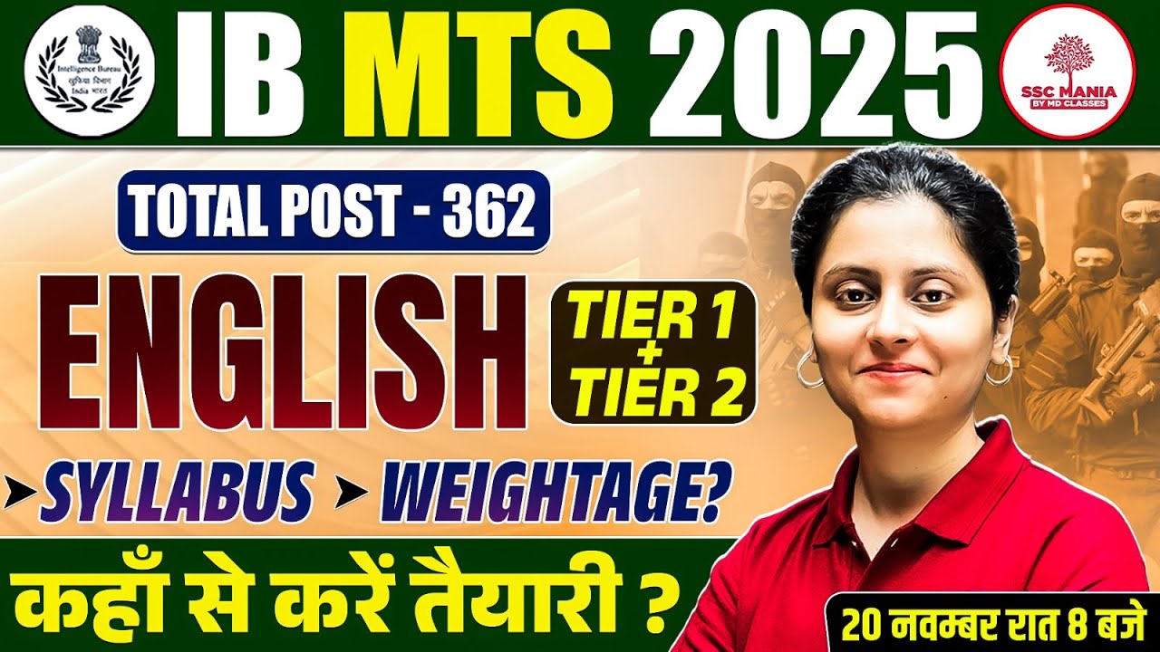 IB MTS New Vacancy 2025 | IB MTS Syllabus | IB MTS Syllabus 2025 | IB ...