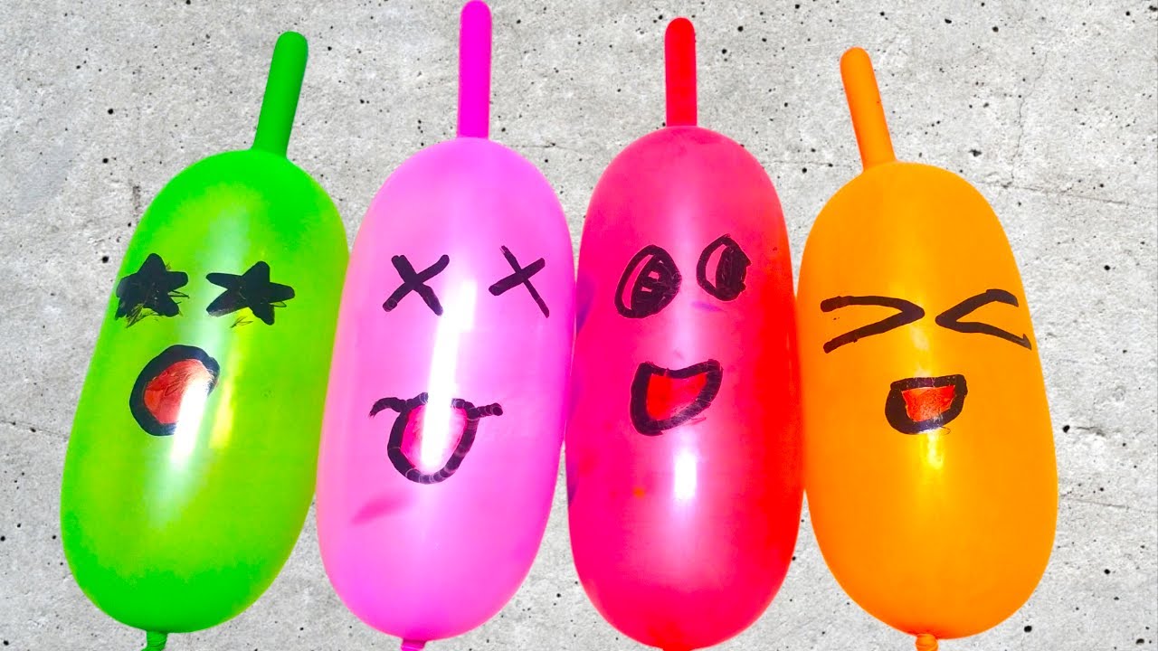 Making Slime With Transparent Balloons - Relaxing Sound -Satisfying ...