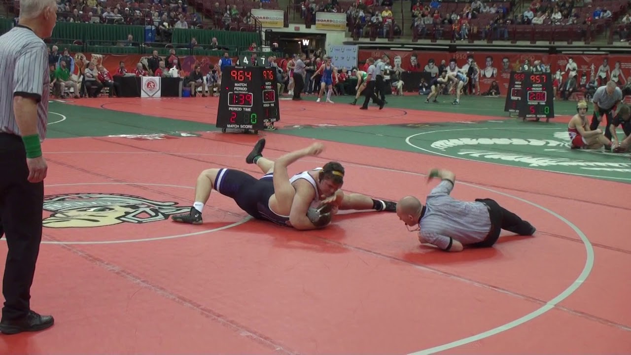 285 lbs sf Alex Coleman, Hamilton Ross vs Cole Potts, Columbus DeSales ...
