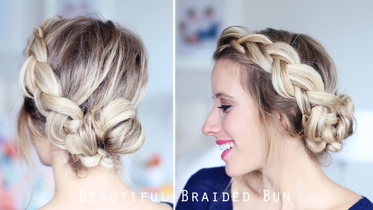 Beautiful Braided Bun Twist Me Pretty Youtube