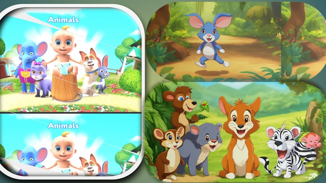 Baby Cartoon Video।। wild animals cartoon।। - YouTube