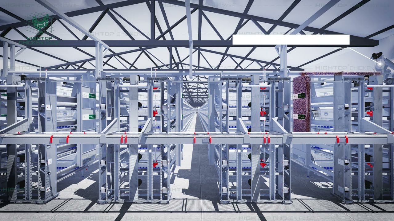 Fully automatic poultry farm equipment for chicken farming egg ...