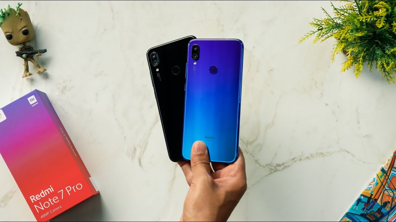 Redmi Note 7 Pro Unboxing - Blue Vs Black - YouTube