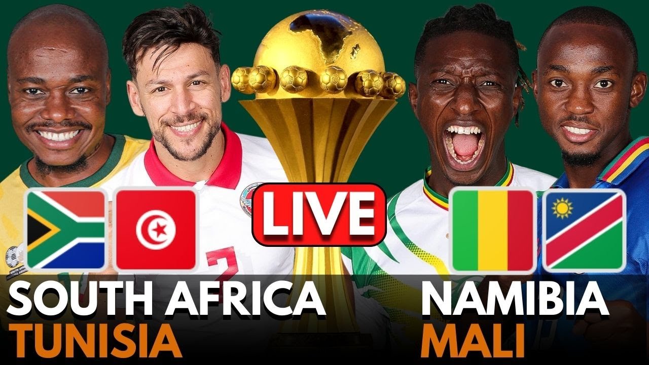 🔴SOUTH AFRICA vs TUNISIA & NAMIBIA vs MALI LIVE | AFCON 2024 - YouTube