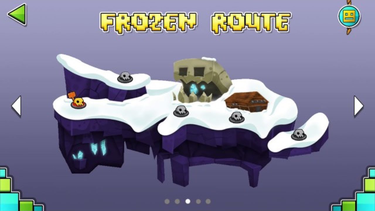 Geometry Dash World 3 FANMADE: Frozen Route by Sdslayer & More - YouTube