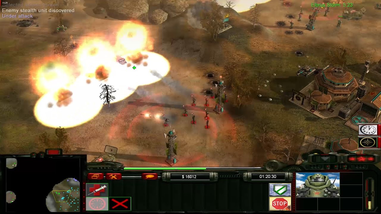 C&C Generals Contra 009 Nuke general vs Stealth general[Hard](4) - YouTube