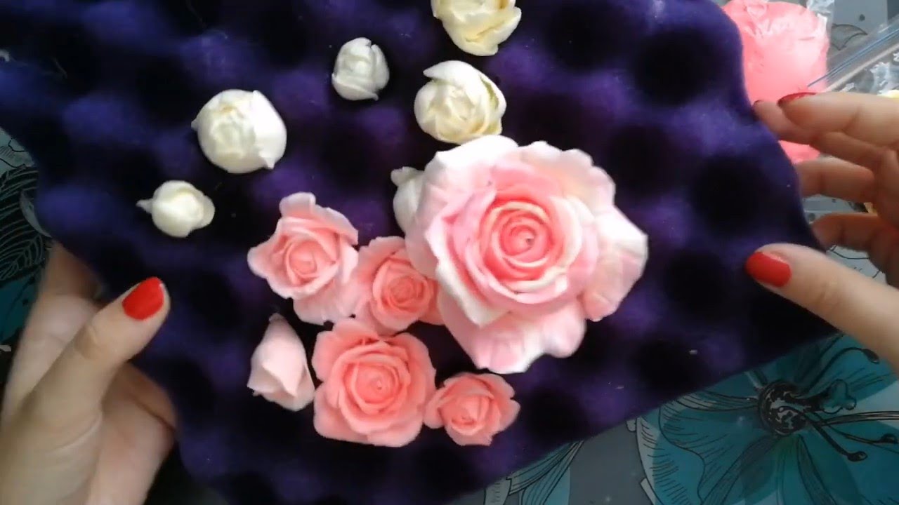 How To Make Polymer Clay ROSES | Make realistic clay flowers - YouTube