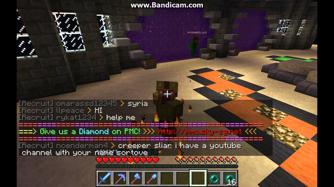 minecraft sky's old server EP 1 being a titan - YouTube