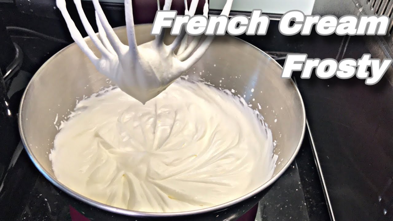 How to make French cream frosty @MyleneC - YouTube