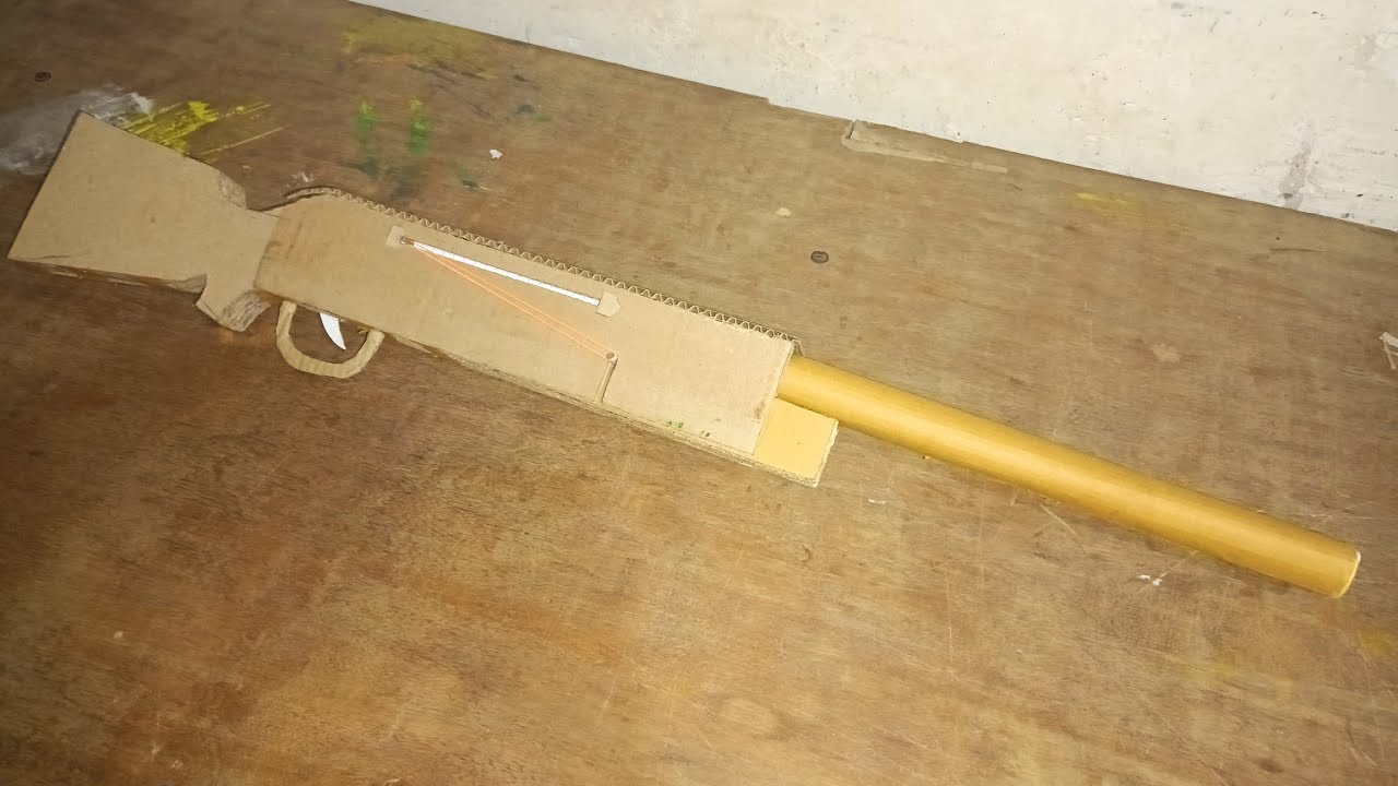 How to make Sniper Gun with Cardboard board #cardboard #creative #gun # ...