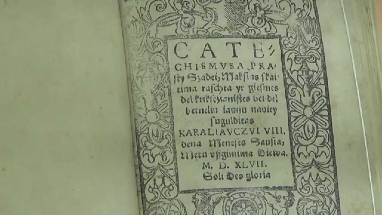 Martyno Mažvydo "Katekizmas" - YouTube