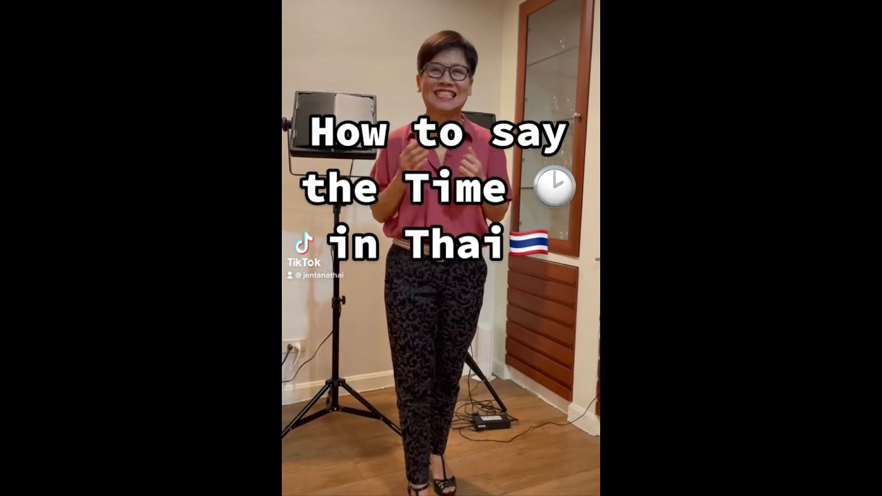 How to say the Time in Thai - YouTube