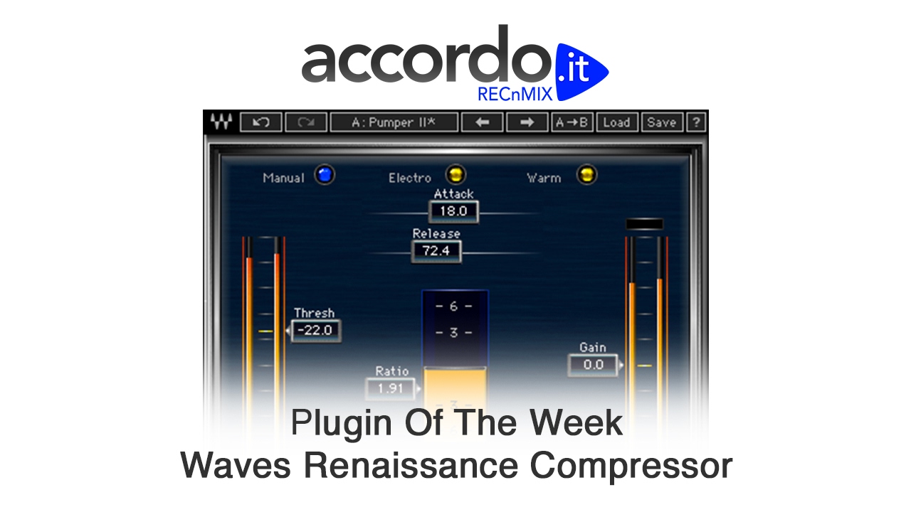Waves Renaissance Compressor - RECnMIX Plugin Of The Week - YouTube