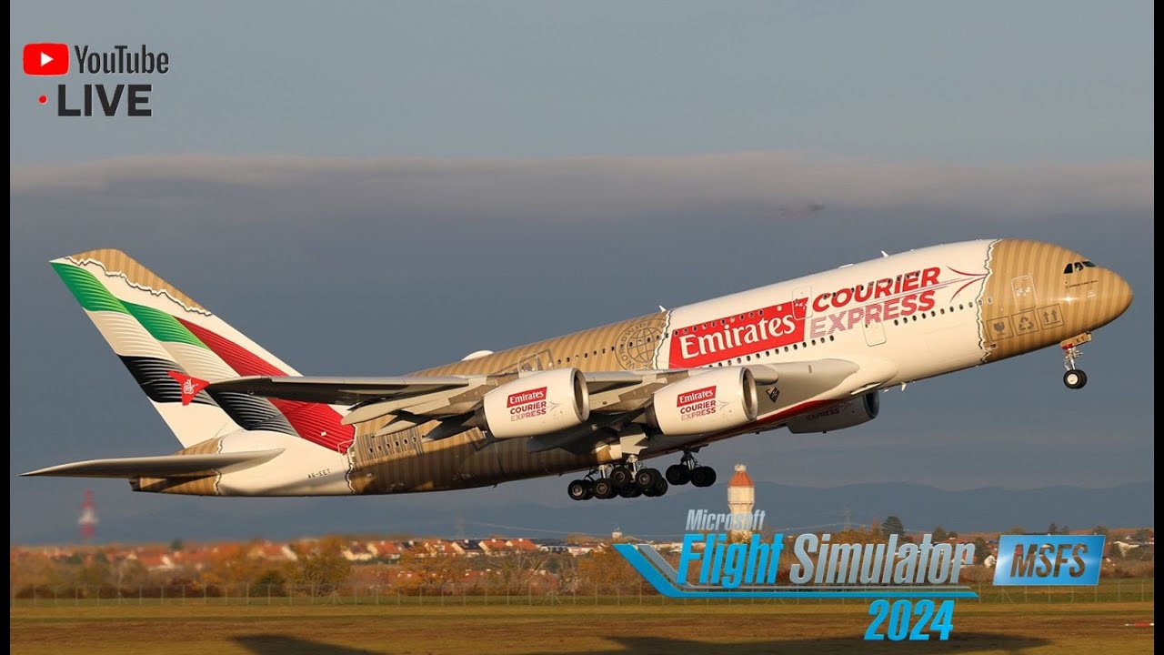 LIVE | Birmingham to Dubai | Emirates A380 (EK40 • UAE98P) | Full ...
