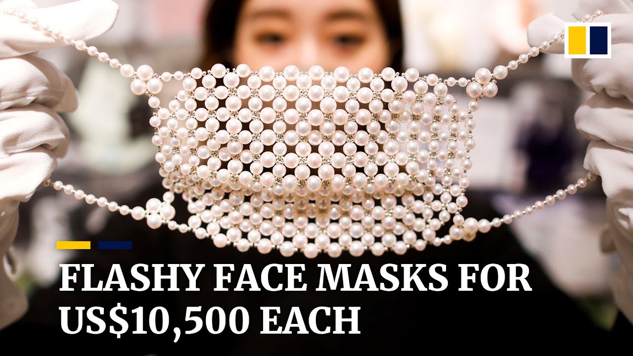 Coronavirus masks featuring diamonds and pearls sell for nearly US ...