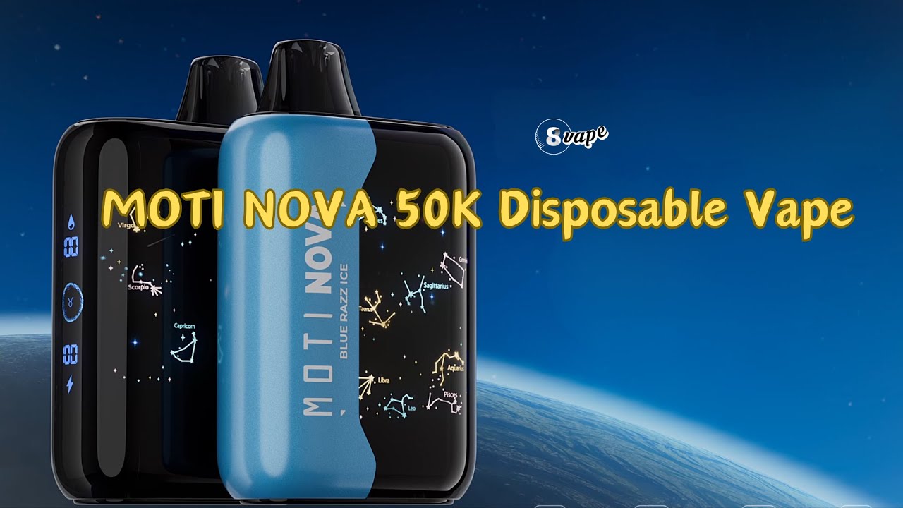 MOTI NOVA 50K Disposable Vape | 3D Curved Screen & Constellation Design ...