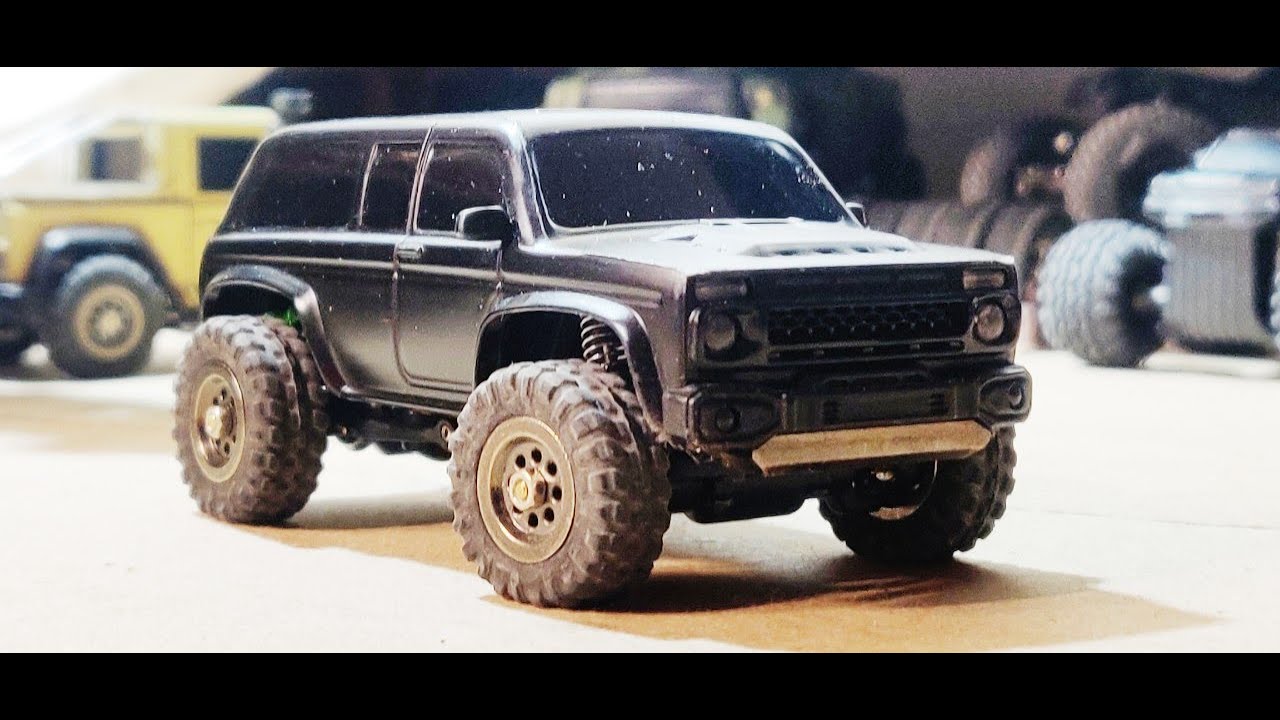 Sniclo Lada Niva 1/43 Micro crawler LCG Custom step #6 - Test on my ...