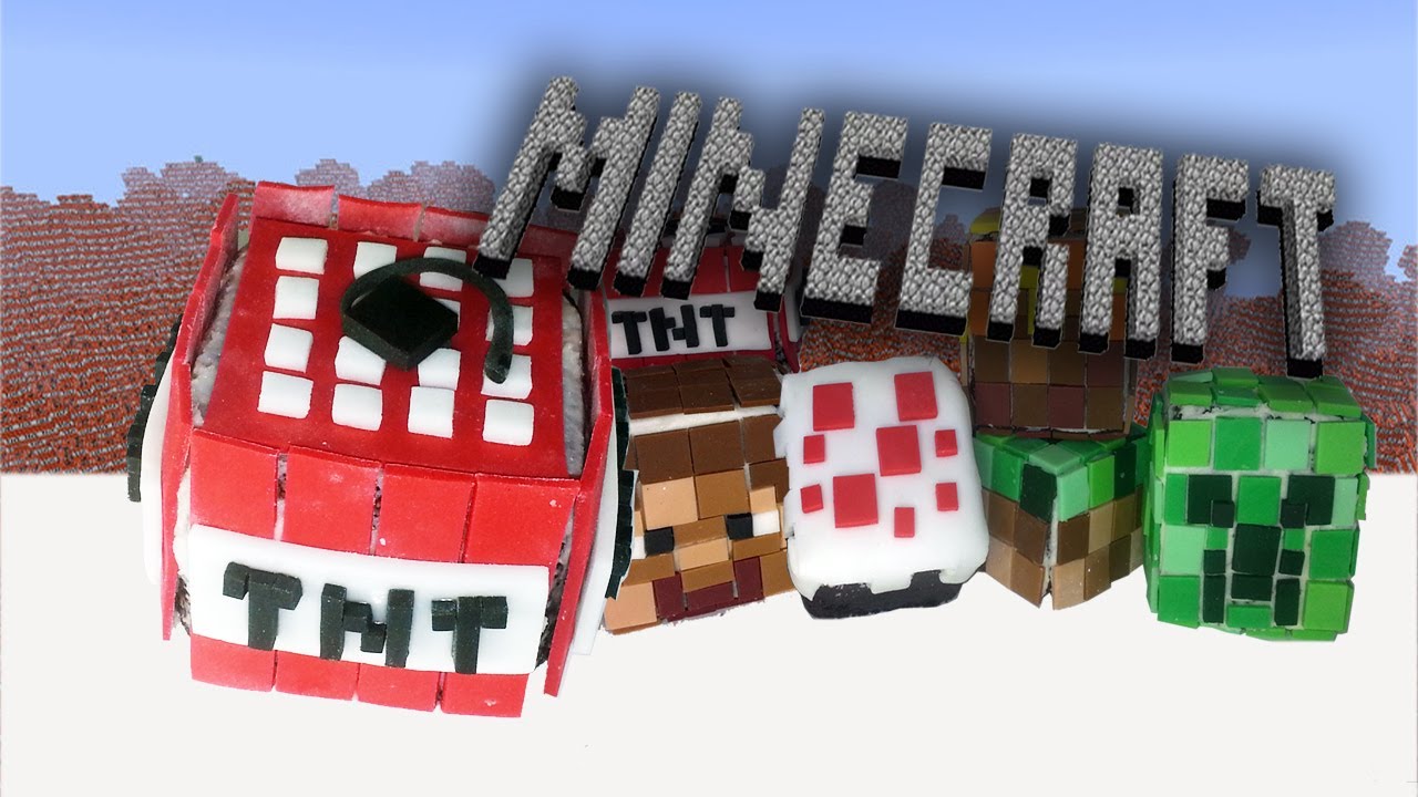 TNT Minecraft Cupcake - How To - YouTube