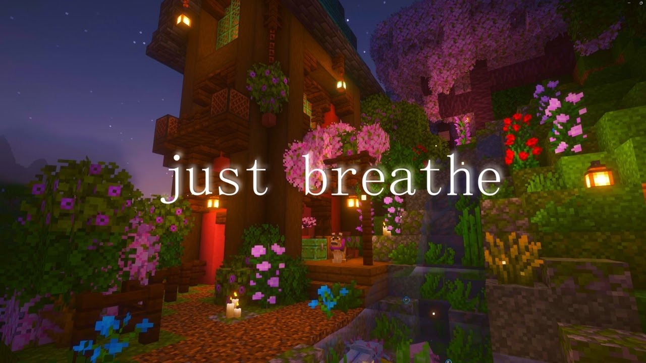 Relaxing Minecraft Garden for sleep and relaxation with Minecraft music ...