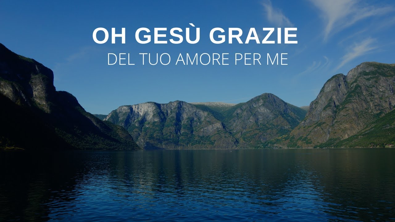 GESU' GRAZIE del tuo amor per me - Gioele Gozzi ( live session ) - YouTube