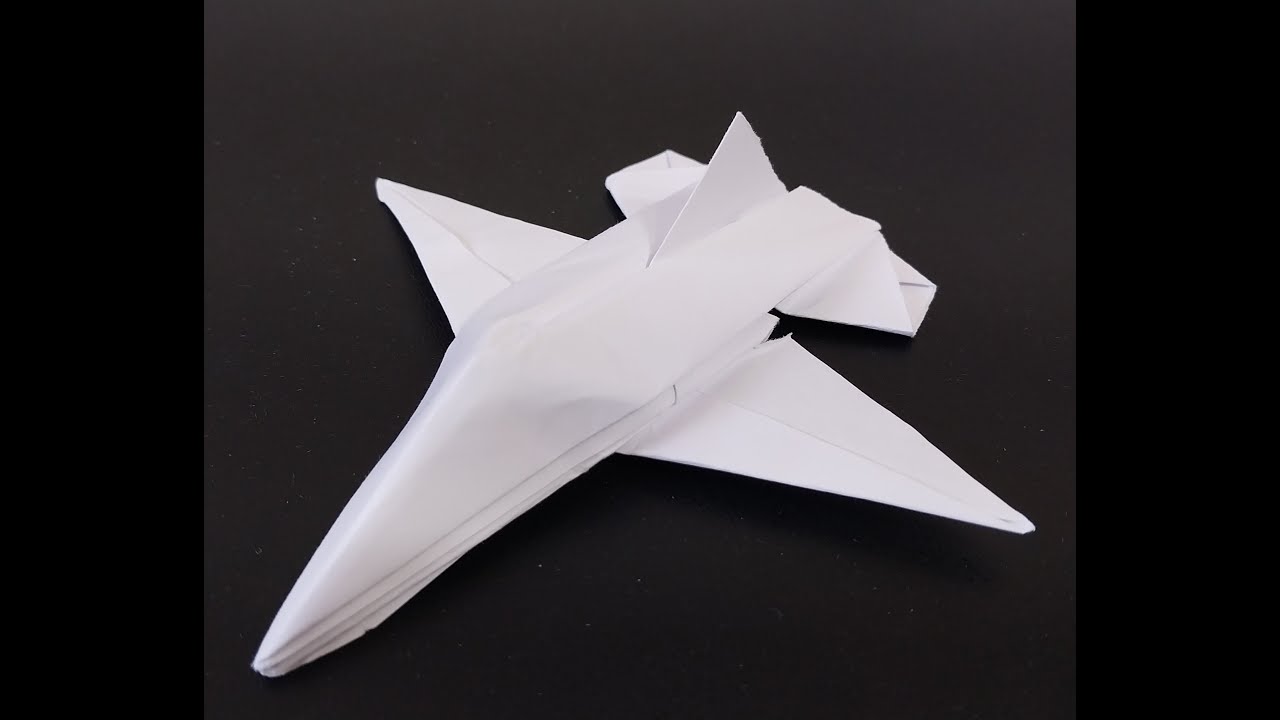 Origami fighter jet (Bandit) by Jayson Merrill tutorial. - YouTube