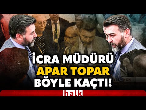 İl kongresini durdurmak için gelmişti! İcra müdürü, YSK'nın kararını öğrenip apar topar böyle kaçtı!