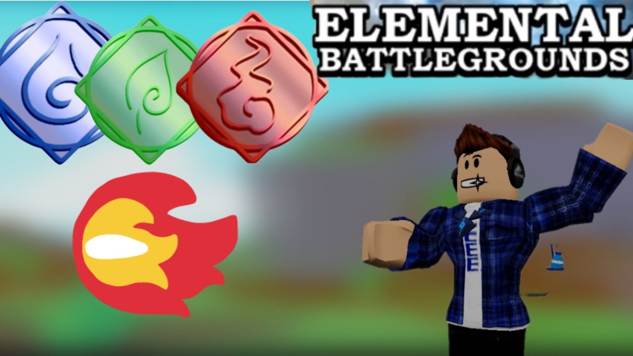 usando elementos para batalhar no roblox(elemental battlegrounds) - YouTube