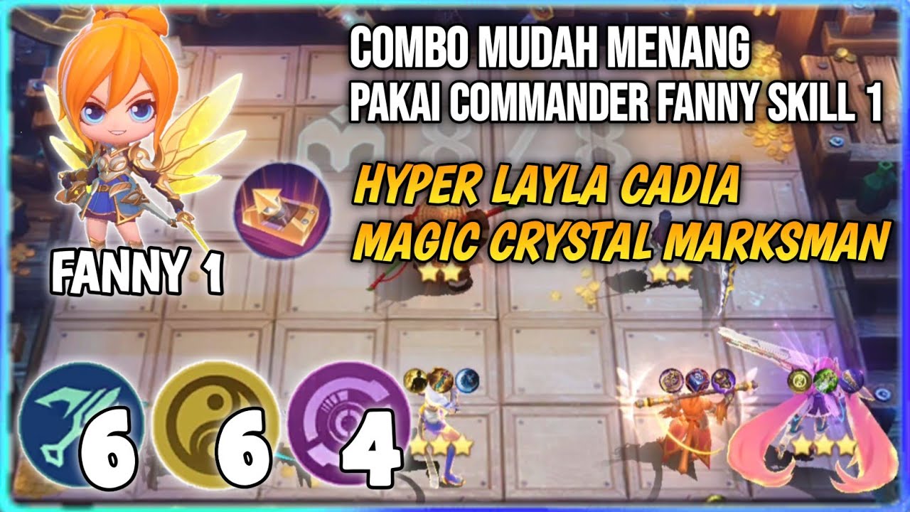 COMBO MUDAH MENANG PAKAI COMMANDER FANNY SKILL 1 HYPER LAYLA CADIA ...