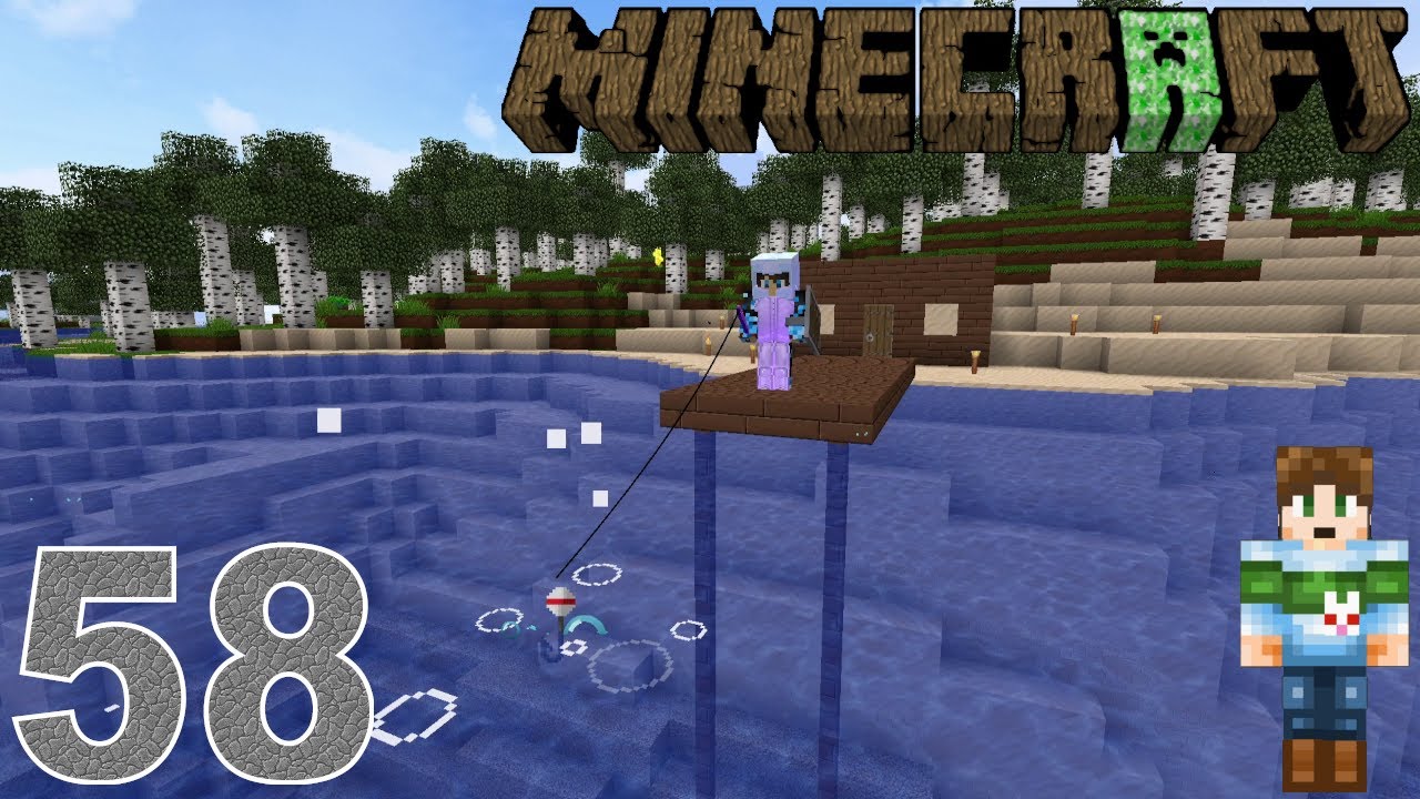 Minecraft #58 - Neuer Steg zum Angeln - YouTube