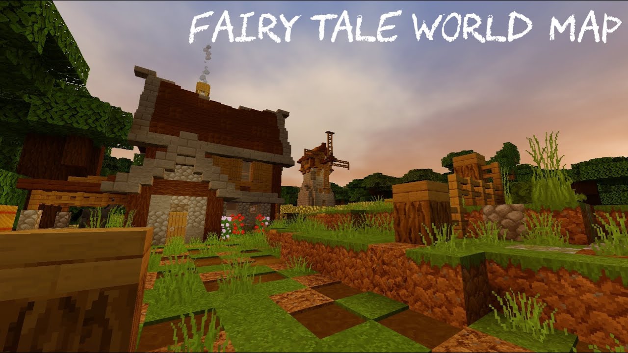 Fairy Tale Map Tour - Awesome Map - Minecraft PE 1.17/1.16+ - YouTube