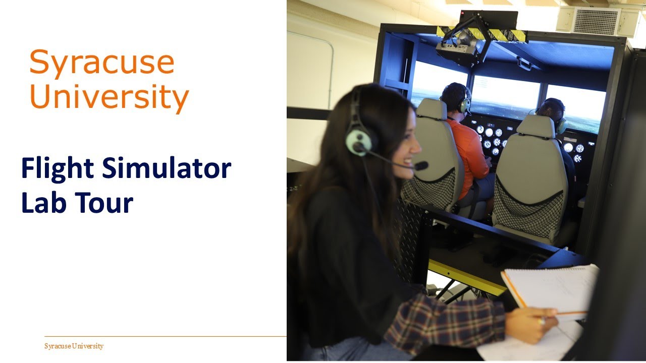 Syracuse University Flight Simulator Lab Tour - YouTube