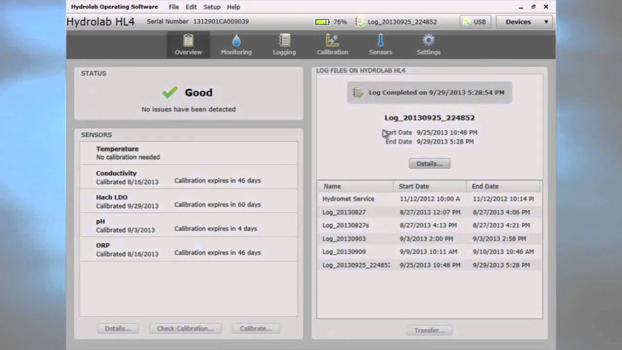 Hydrolab Operating Software - Overview - YouTube