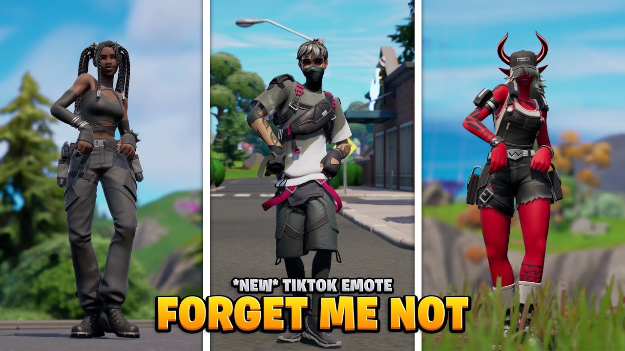 FORGET ME NOT (TIKTOK) FORTNITE EMOTE - YouTube