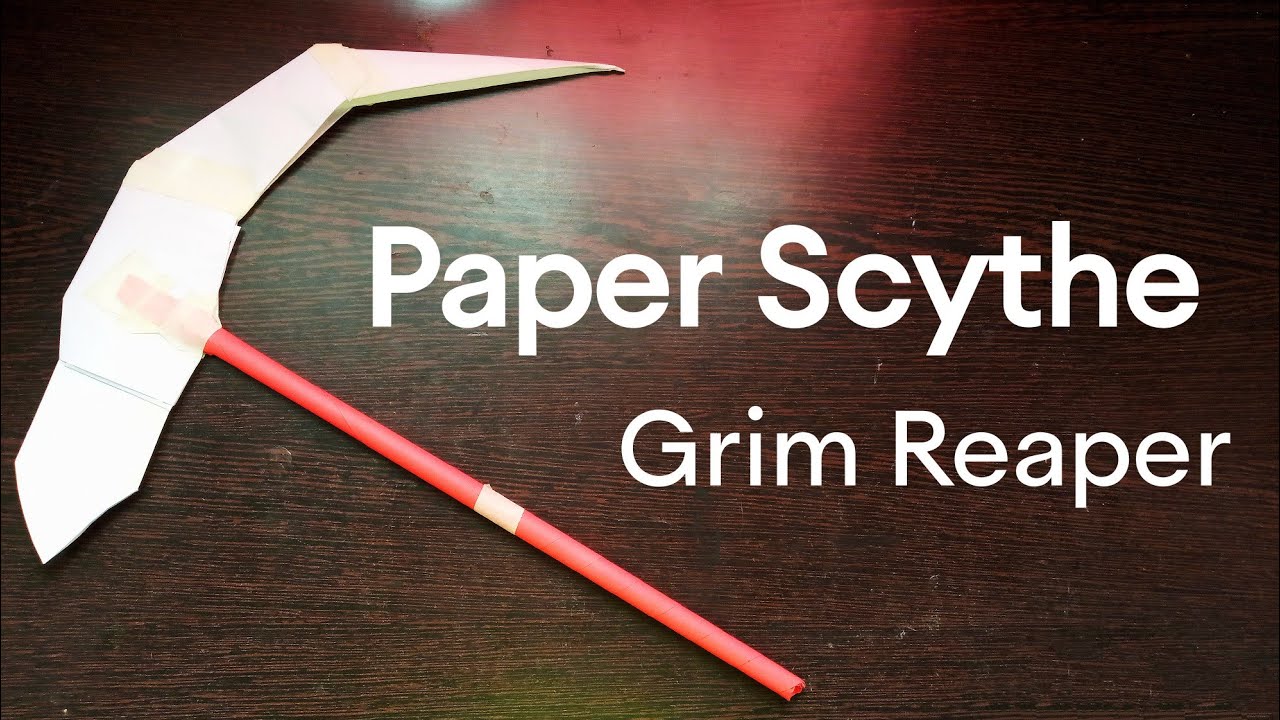 Paper Scythe Easy paper crafts - YouTube
