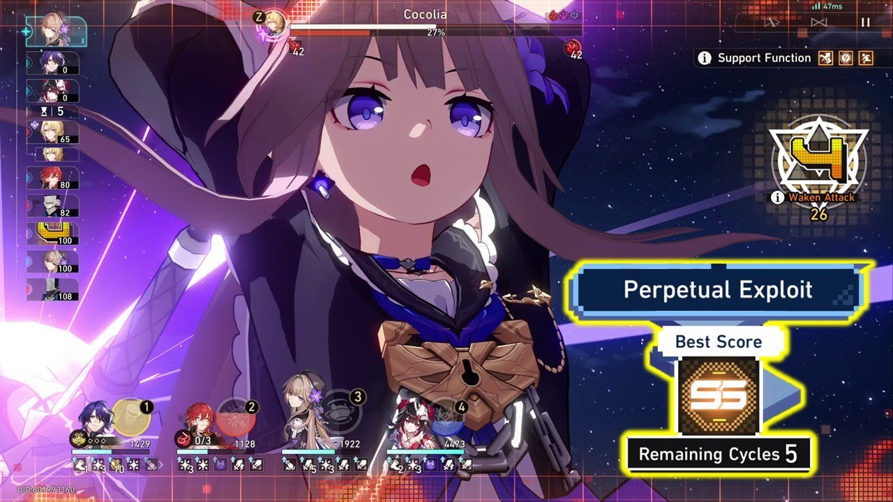 【0 Cycle】 Herta, Himeko, Dr. Ratio, Sparkle Tides of War Day 6 Rank SS ...