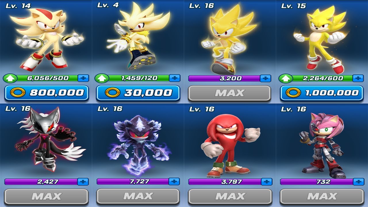 Sonic Forces All Super Runners vs All Challenger Runners: Movie Super ...