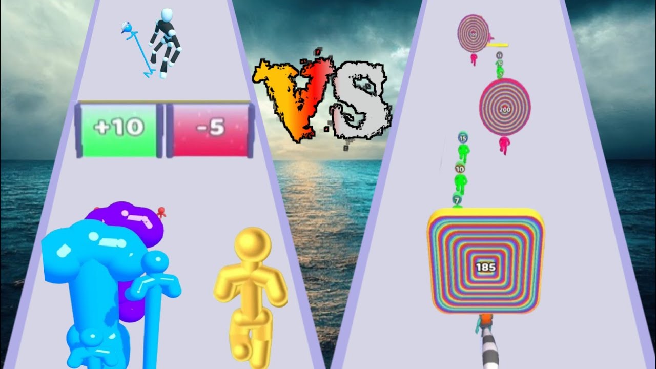 Extreme enjoyable Tall Man Run Game Play VS Layer Man Run Game Play ...